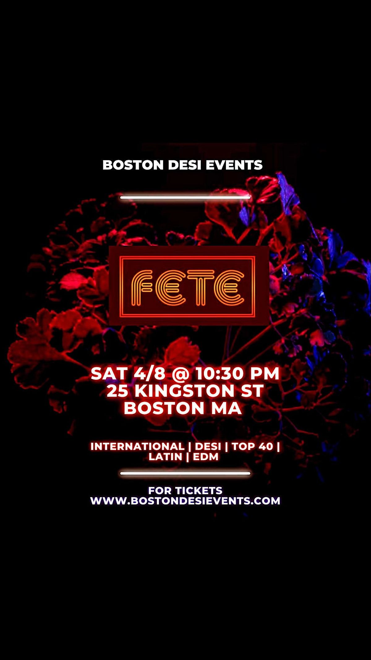 Top 40 EDM Night this Saturday @ the all new FETE Lounge Downtown ...