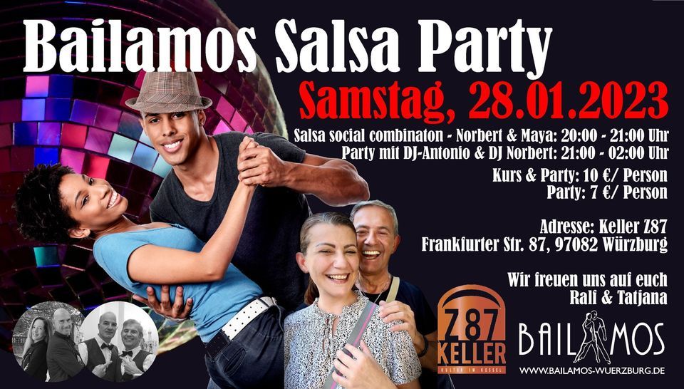 Bailamos Salsa Party at Keller Z87, Würzburg on 28th January, 2023