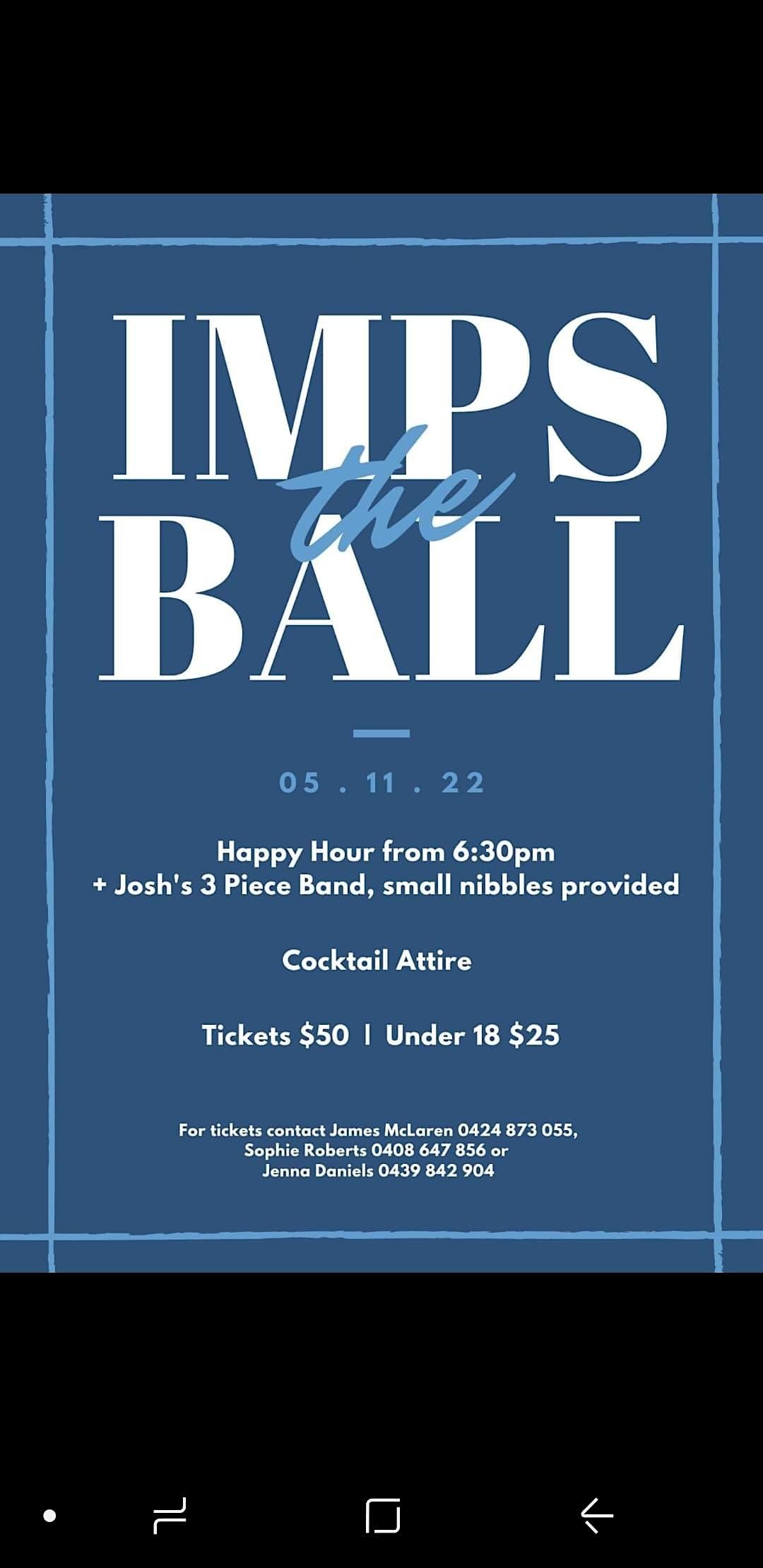 Imperial Football and Netball Club Ball 2022 at Johnstone Park, Murray ...