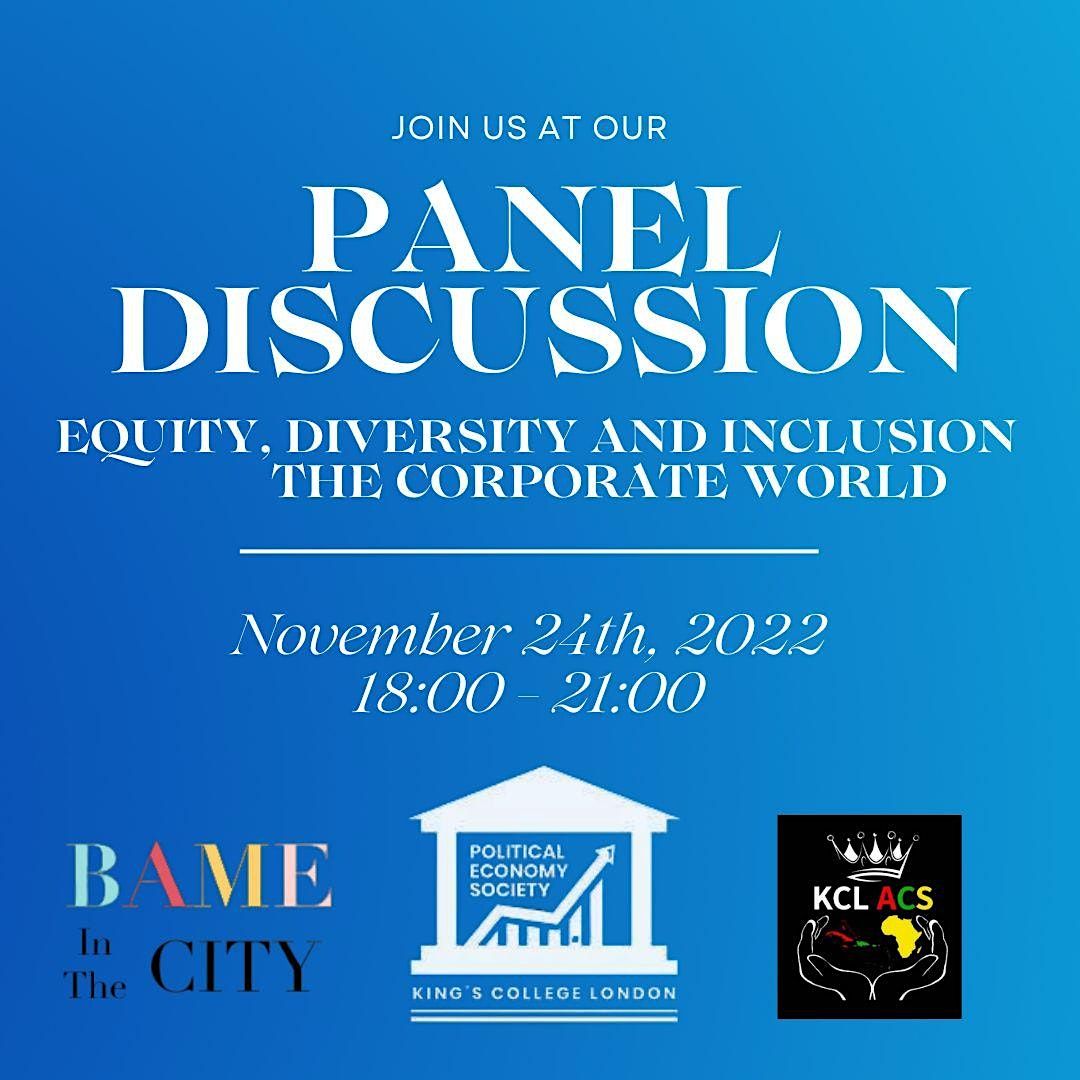 Equity, Diversity and Inclusion in the Corporate World - Panel ...