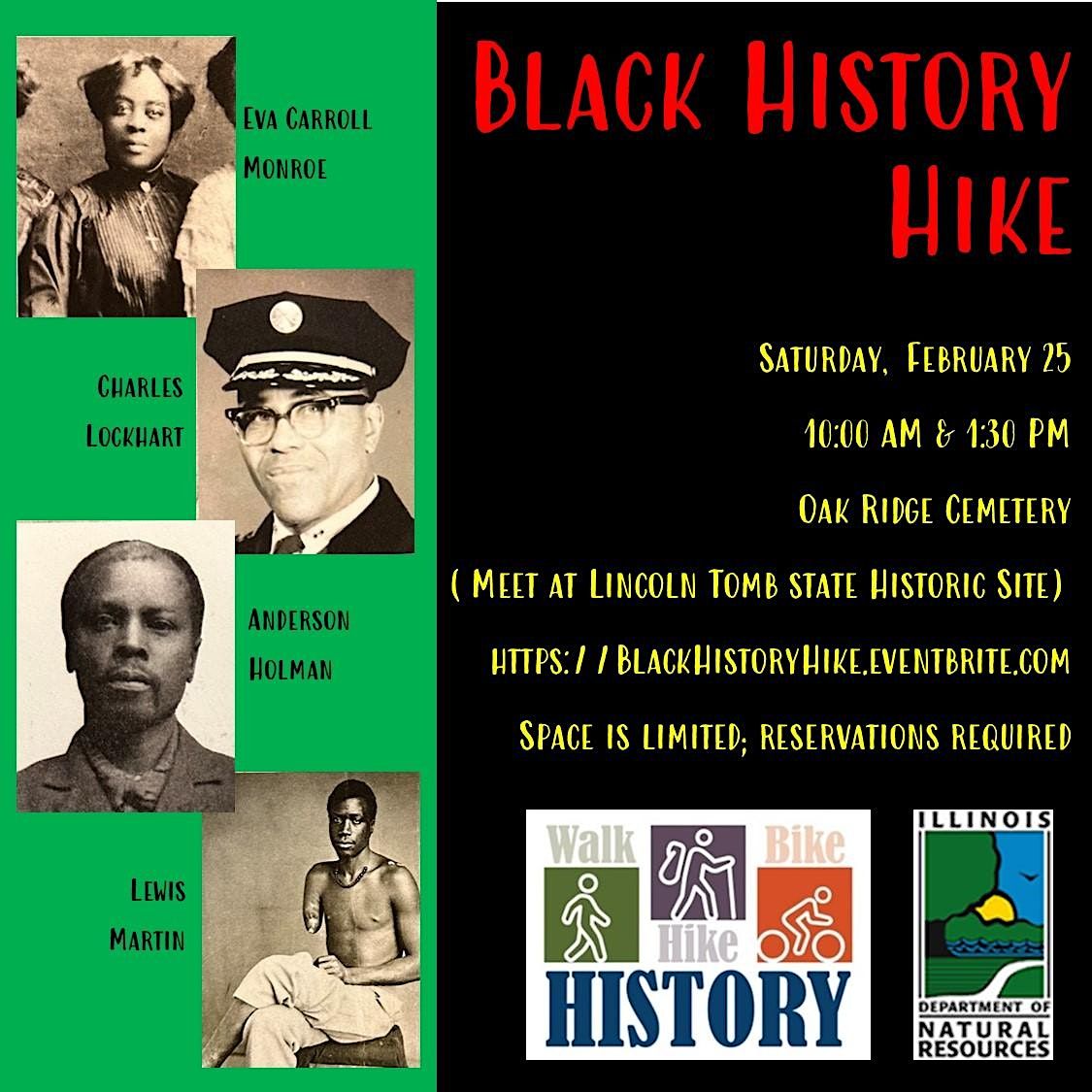 Black History Hike at Lincoln's Tomb, Springfield on 25th February, 2023