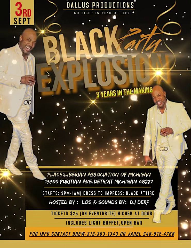 Black Party Explosion at Liberian Association of Michigan Regular ...