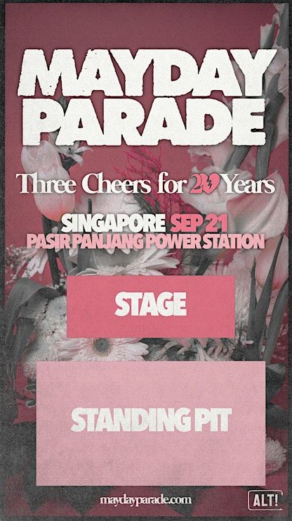Mayday Parade - Three Cheers For 20 Years (Singapore 2025) at Pasir ...