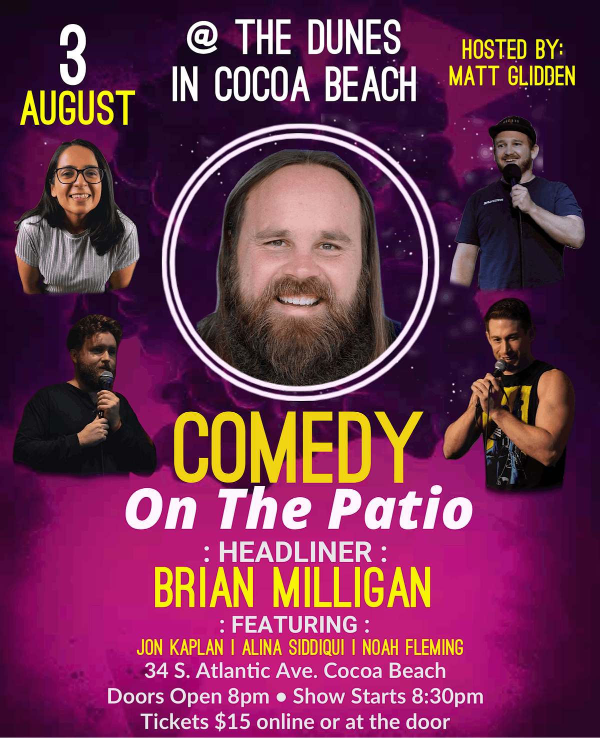 Comedy On The Patio | The Dunes Cocoa Beach | August 3, 2024