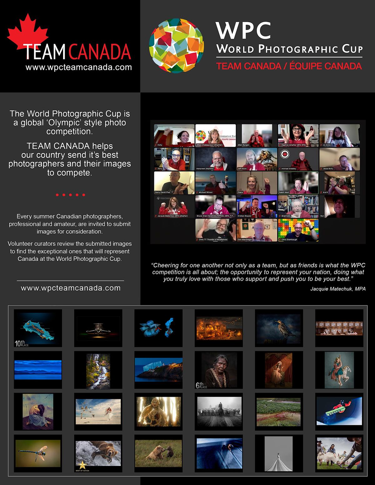 World Photographic Cup Exhibition and Meet Team Canada 2023 at Route 22 ...
