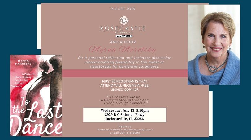 The Last Dance: Speaker Myrna Marofsky at 8929 R G Skinner Pkwy ...