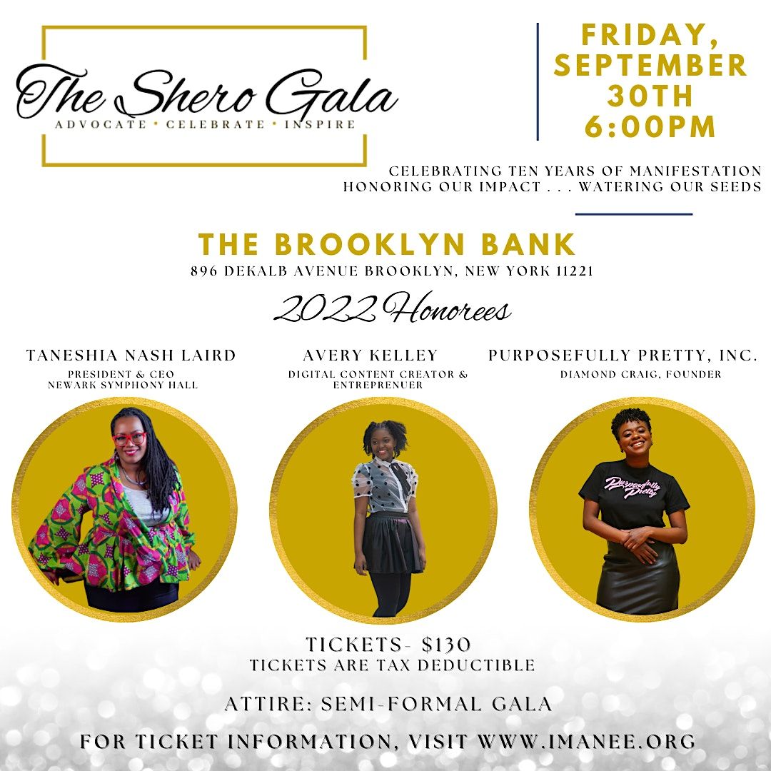 IMANEE Shero Gala at The Brooklyn Bank on 30th September, 2022