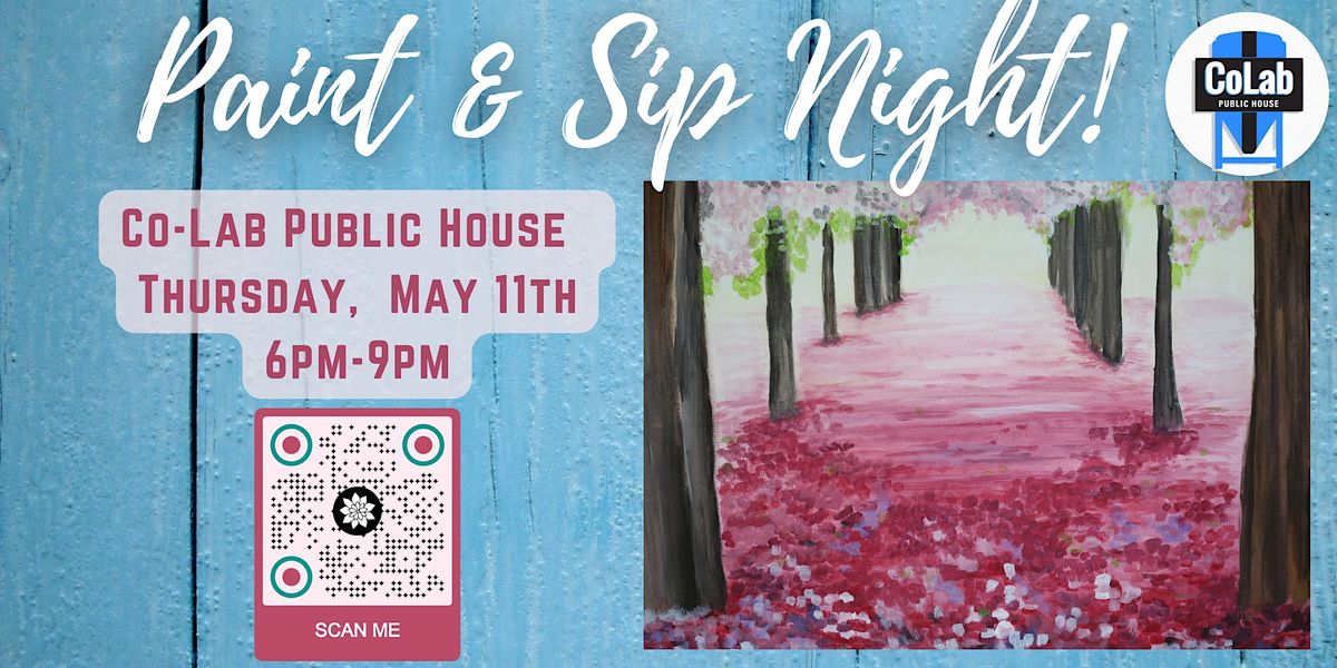 Romantic Pathway - Paint and Sip at Co-Lab Public House at Co-Lab Vista on 11th May, 2023