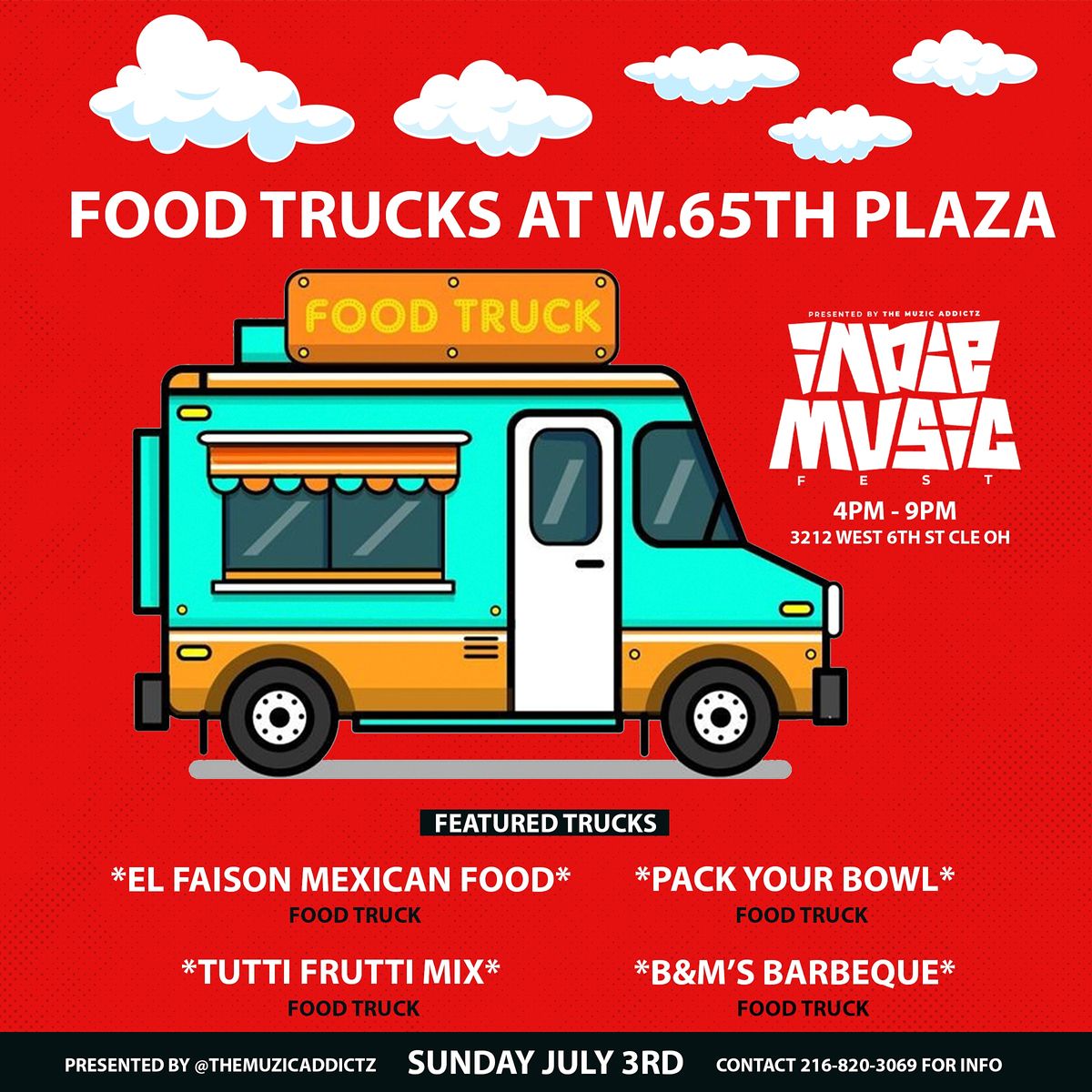 FOOD TRUCKS AT 65TH PLAZA at Space 65 Cleveland on 3rd July, 2022