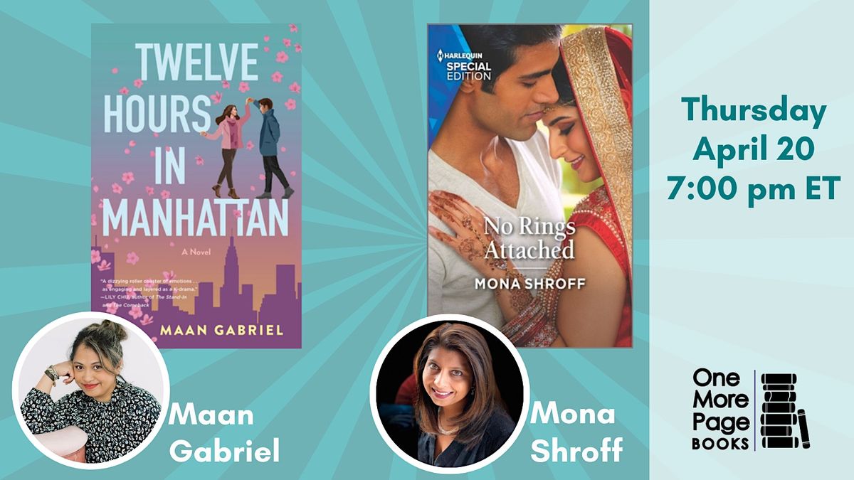 Maan Gabriel and Mona Shroff in Conversation at One More Page Books ...