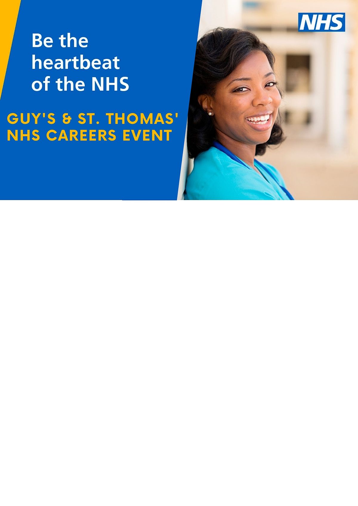 GUYS AND ST. THOMAS NHS CAREERS EVENT | Guy's Hospital, London, EN ...
