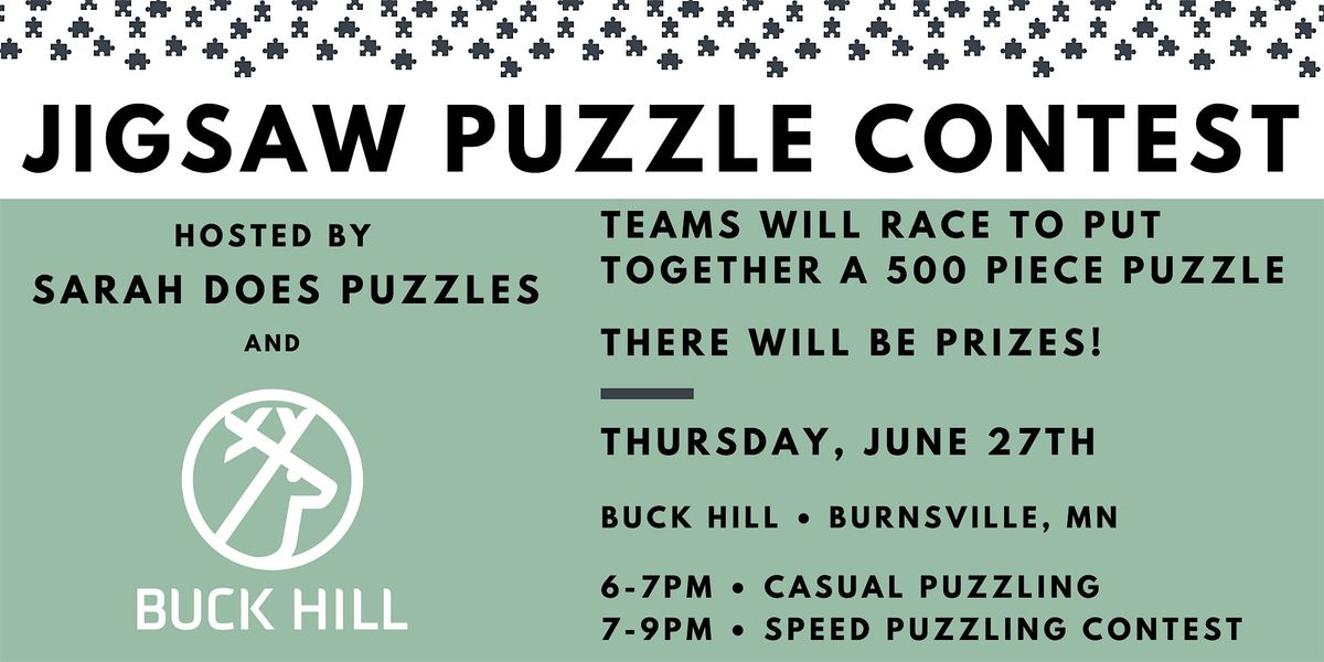 Jigsaw Puzzle Contest at Buck Hill with Sarah Does Puzzles at 15400 ...