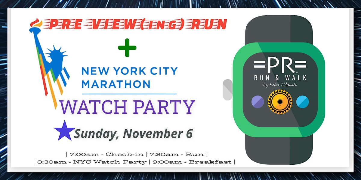 PRE-VIEW(ing) Run + NYC Watch Party at =PR= Run & Walk by Keira D'Amato ...