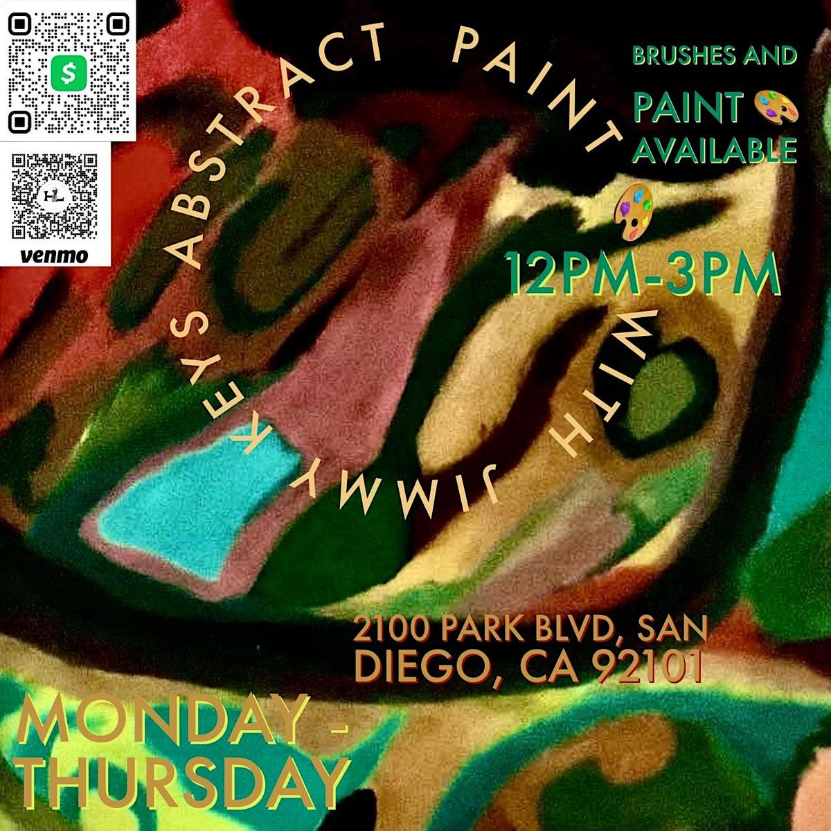 Learning abstract art with Jimmy keys | 2100 Park Blvd, San Diego, CA ...
