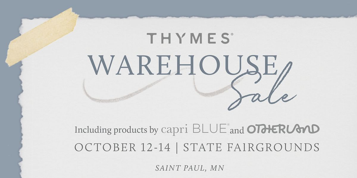 Thymes Warehouse Sale 2023 at Minnesota State Fair, Saint Paul on 12th October, 2023