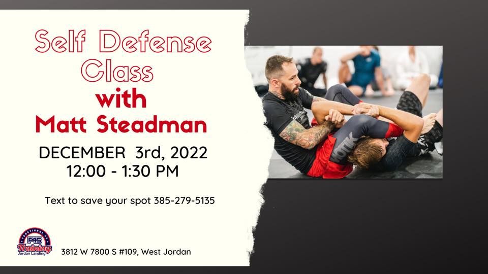 Self Defense with Matt Steadman at F45 Training Jordan Landing, West ...