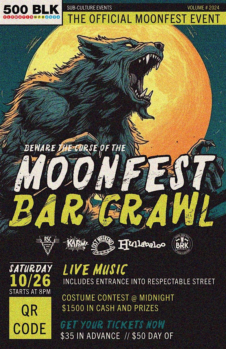 Moonfest 2024 The Offical Party at 500 Block of Clematis Street, West ...