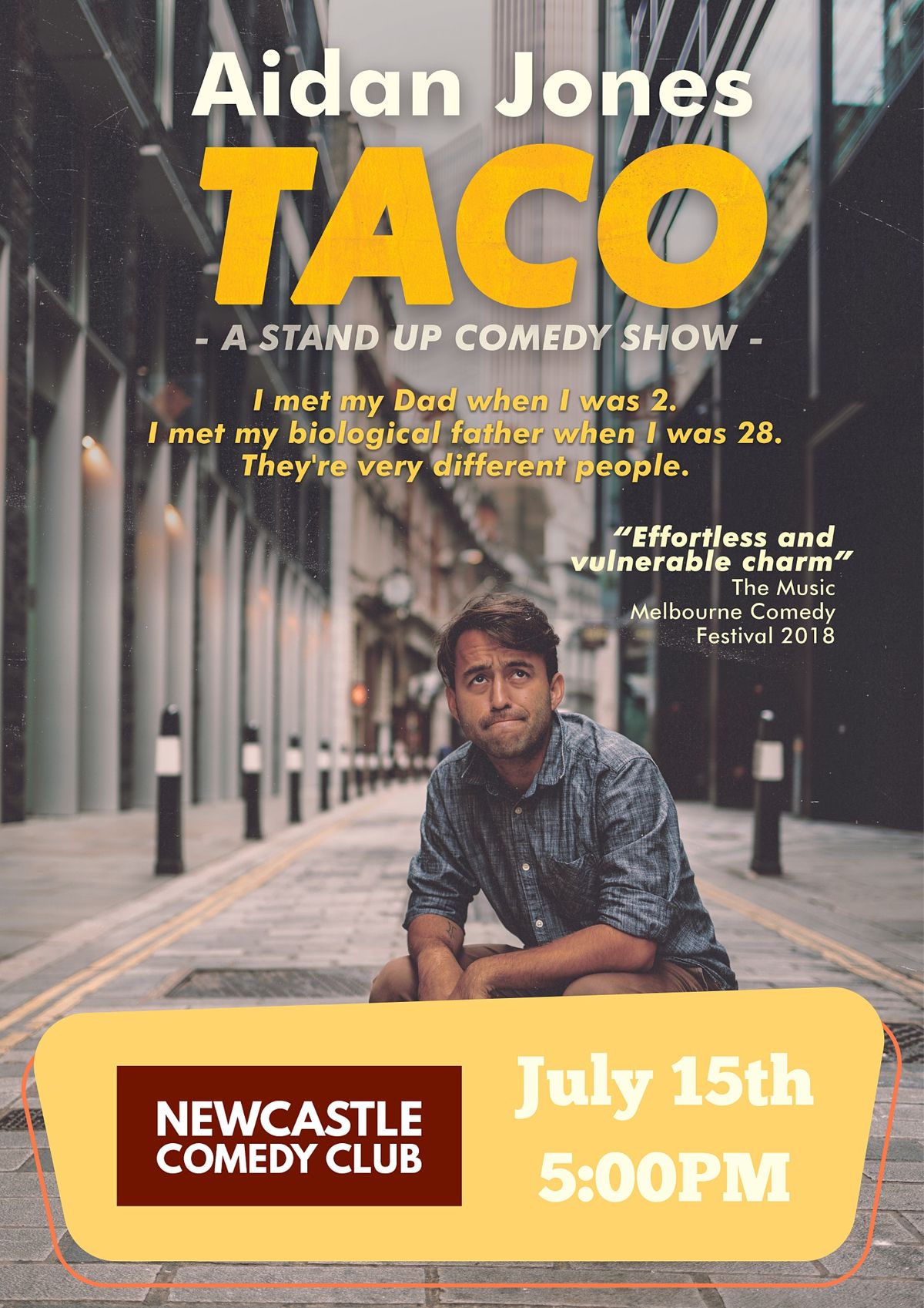 Aidan Jones: TACO - A standup comedy show | Newcastle Comedy Club ...