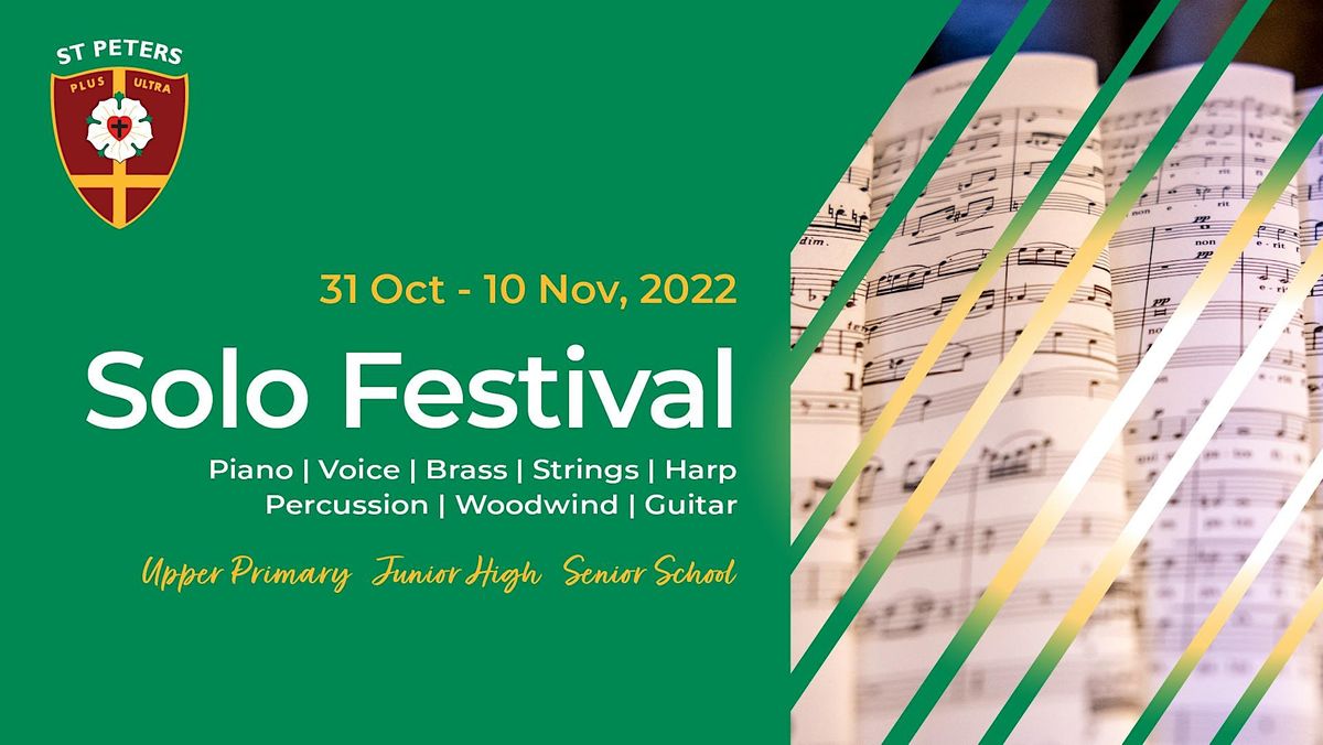 St Peters Music Solo Festival 2022 at St Peters Performing Arts Centre ...