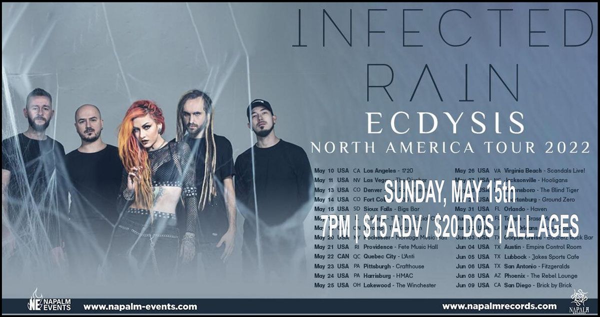 Infected Rain – Ecdysis US Tour 2022 at Bigs Bar Live | Bigs Bar, Sioux ...