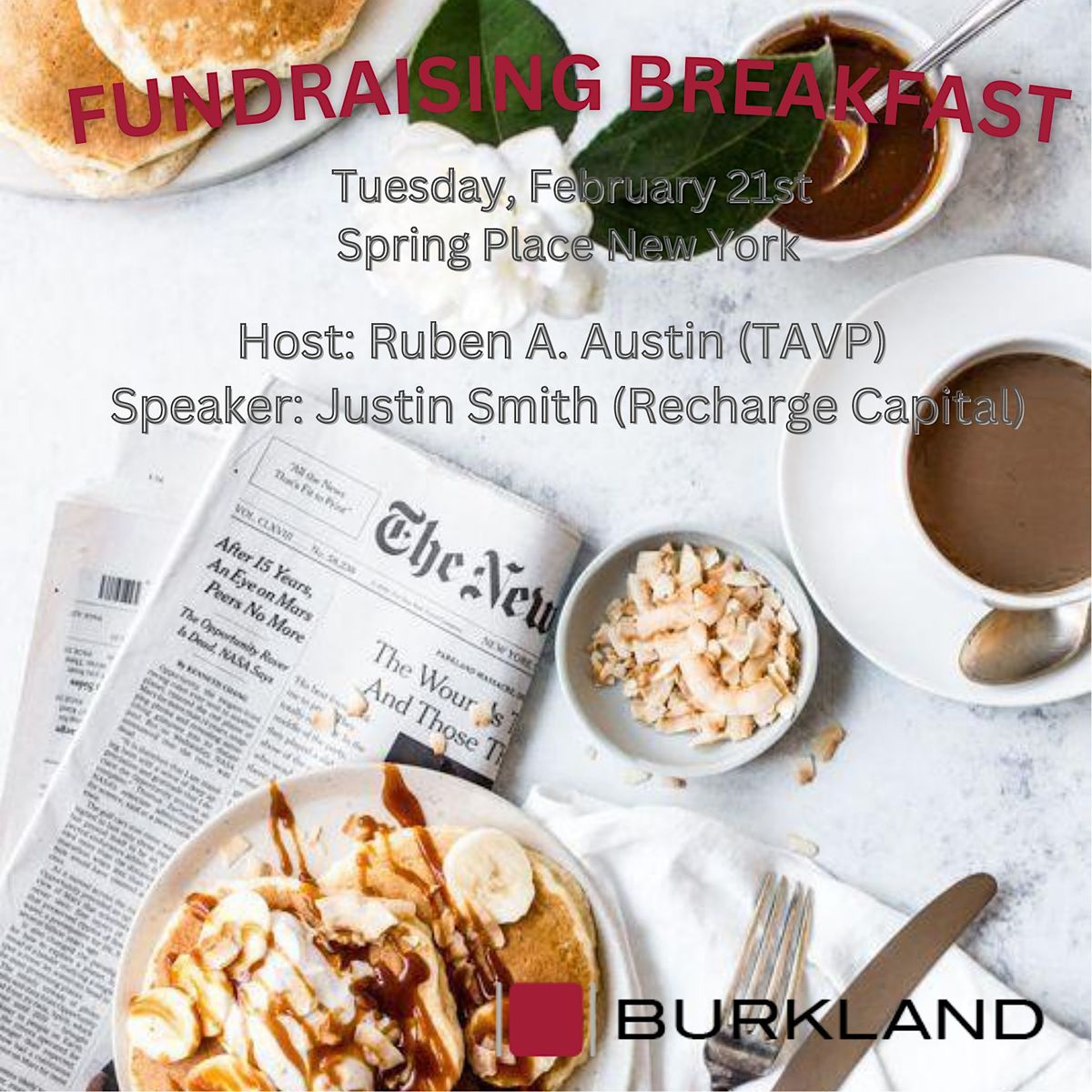 Fundraising Breakfast #17 | Spring Place (New York) | February 21, 2023
