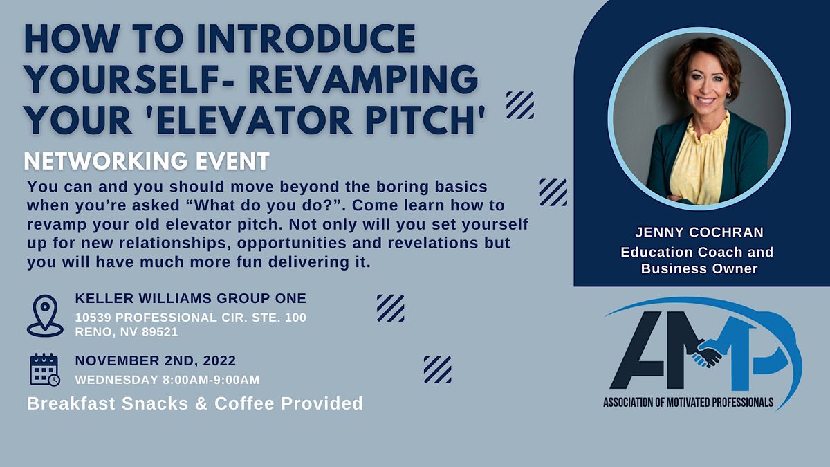 How to Introduce Yourself-Revamping your elevator pitch: Networking ...