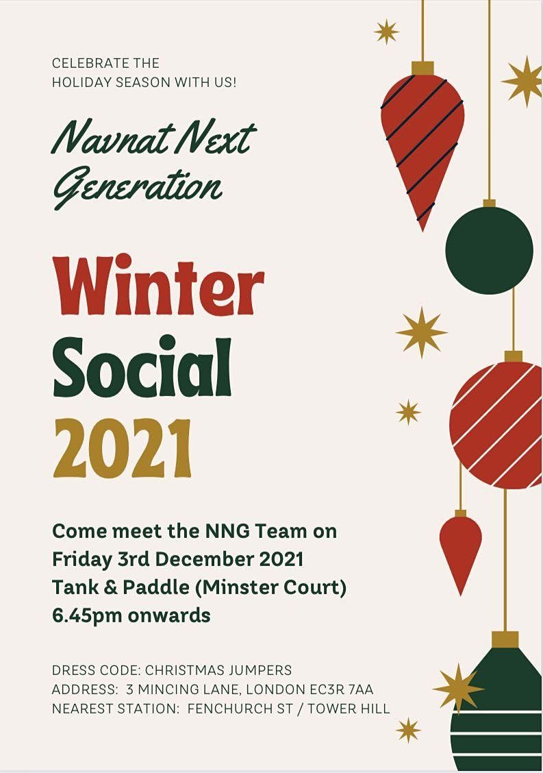 Navnat Next Gen - Winter Social 2021 at EC3R 7AA, London on 3rd ...