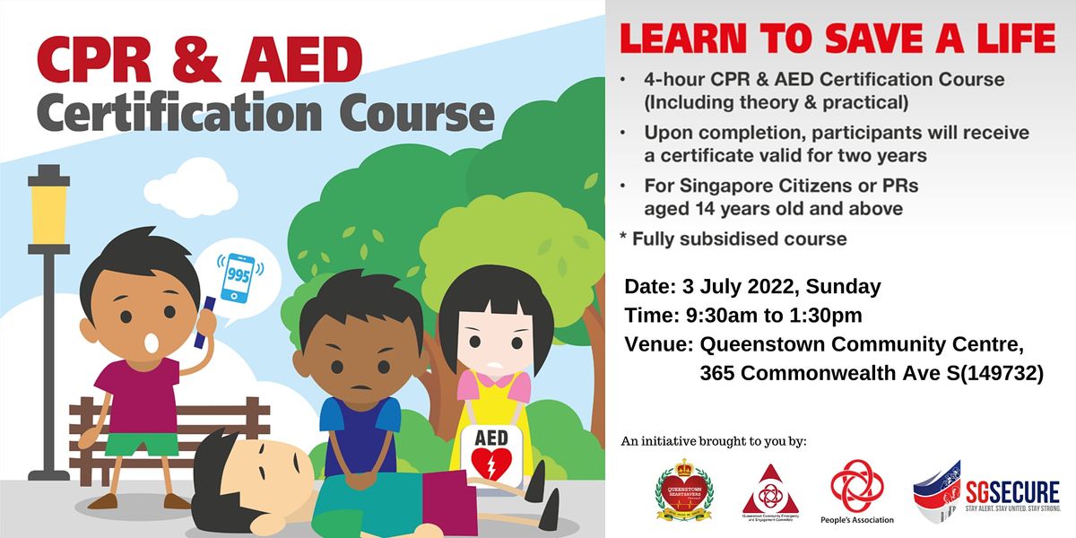 QTHS CPR-AED Certification Course at Queenstown Community Centre on 3rd ...