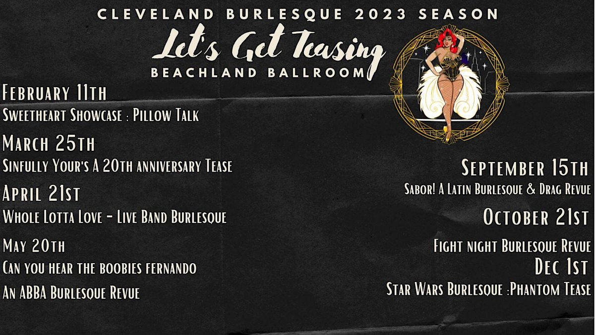 Cleveland Burlesque 2023 Season of Tease - Year Ticket | Beachland ...