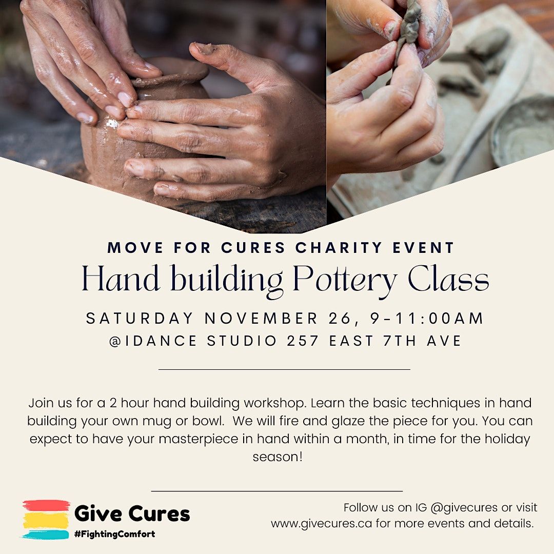 Charity Hand Building Pottery Class with Ceramic Artist Wei Cheng at ...