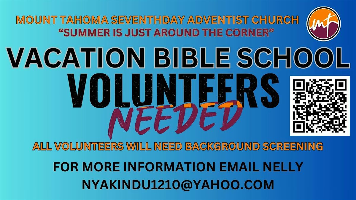MTSDA Vacation Bible School 2024 "TWIST & TURNS" | Mt Tahoma Seventh-day Adventist Church ...