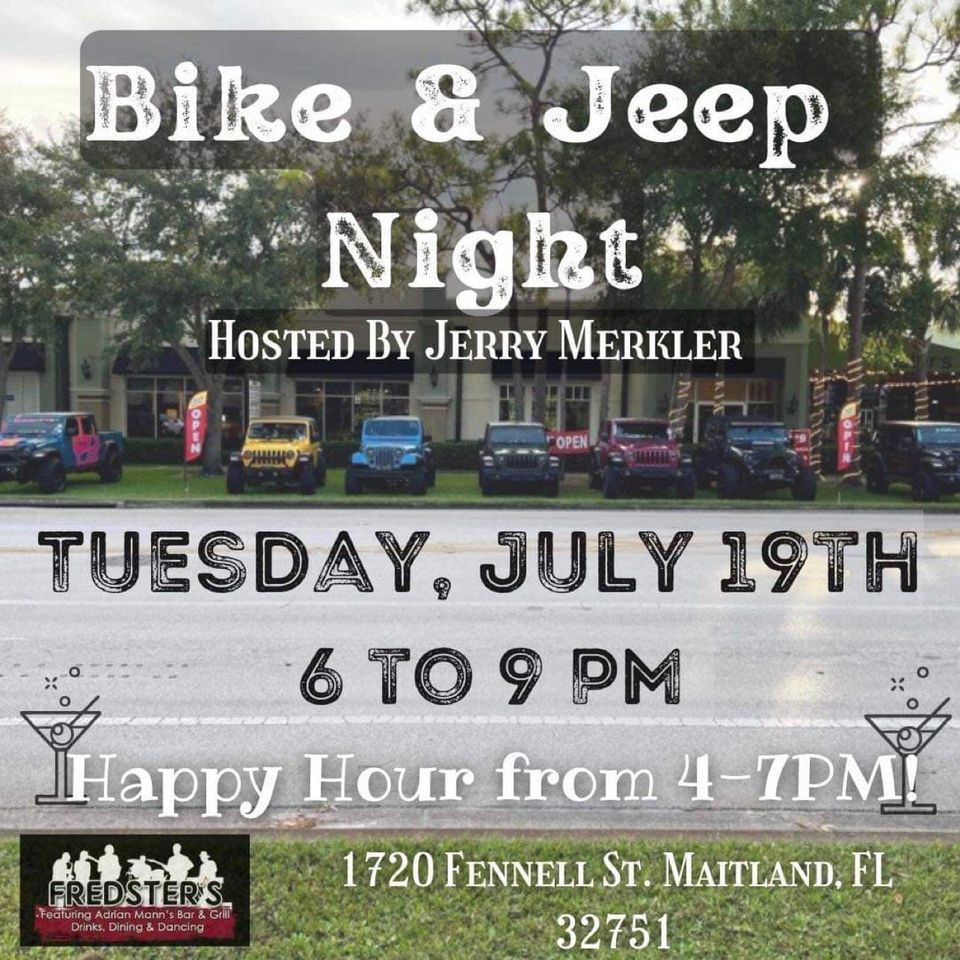 Jeep night and bike night | Fredster's, Maitland, FL | July 19, 2022