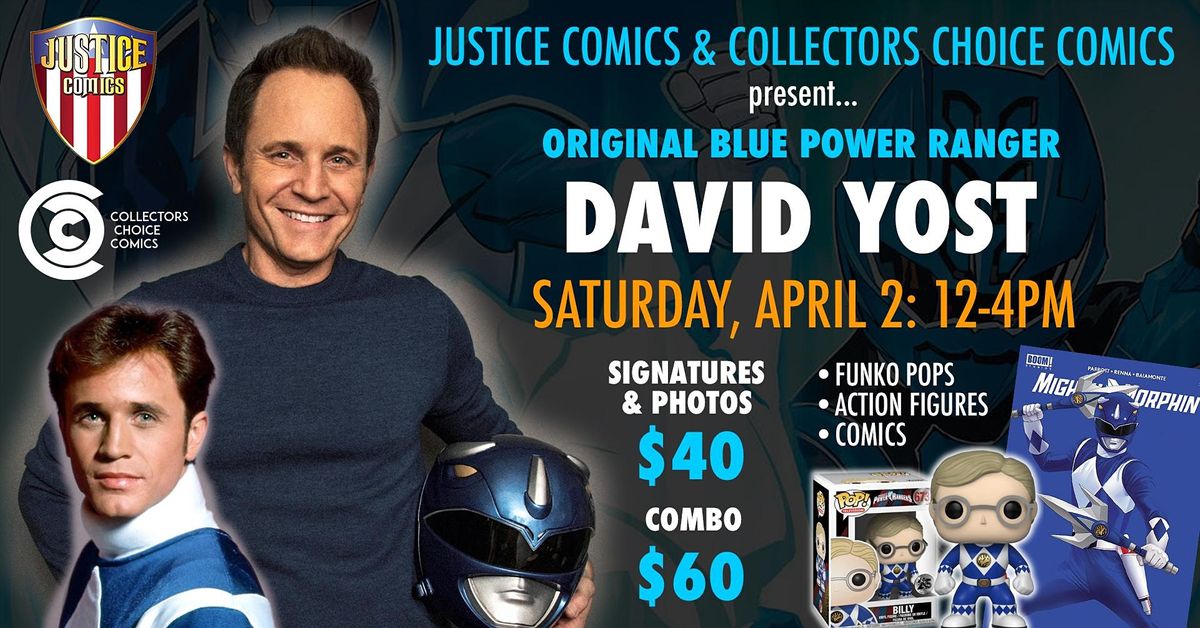 David Yost (Original Blue Power Ranger) In-Store Signing Event - VIP ...