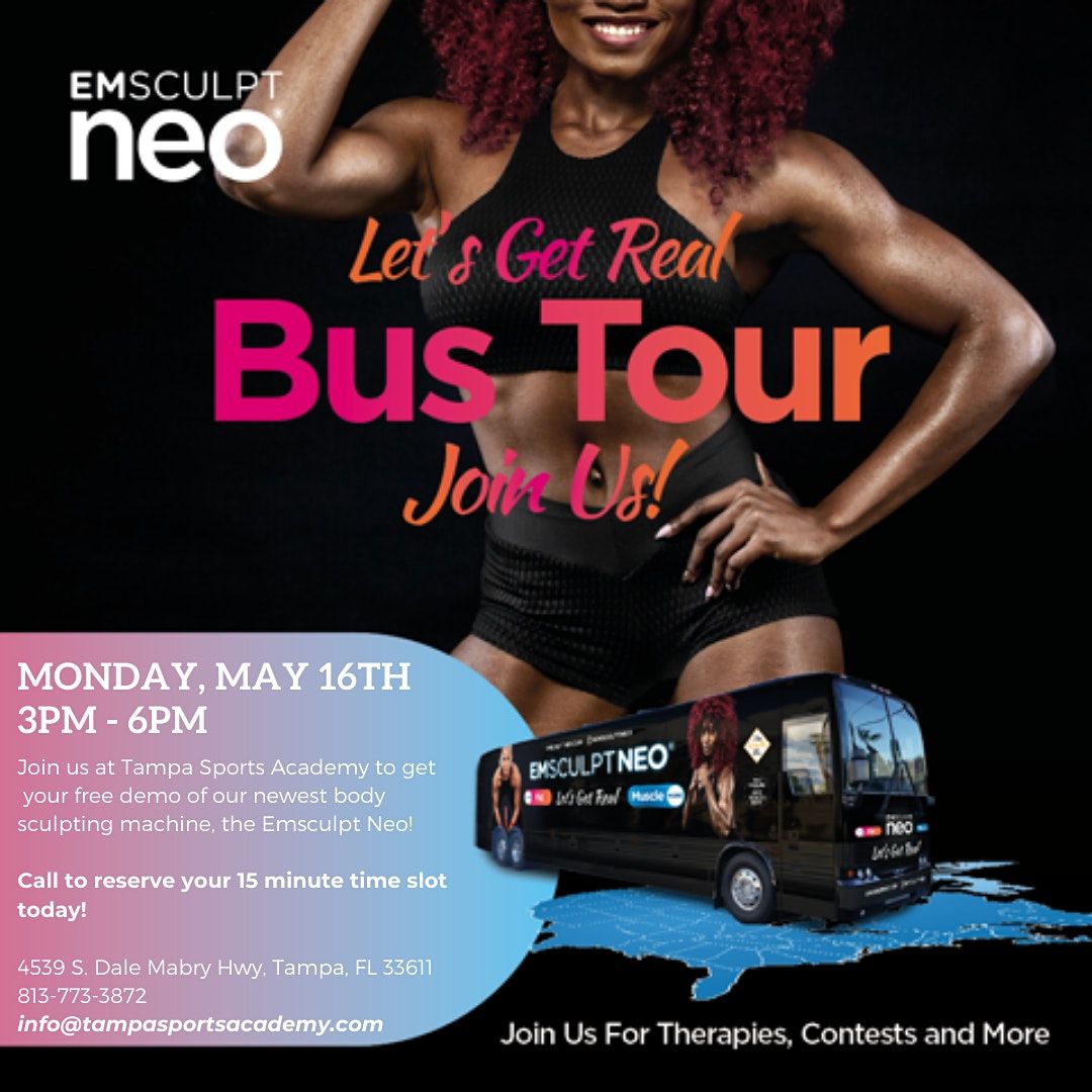 EMSCULPT NEO BUS TOUR! | Tampa Sports Academy | May 16, 2022