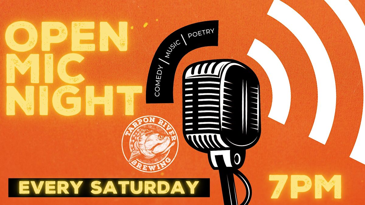 OPEN MIC NIGHT | @7PM [Changing to Saturday in Aug 2022] at Tarpon ...