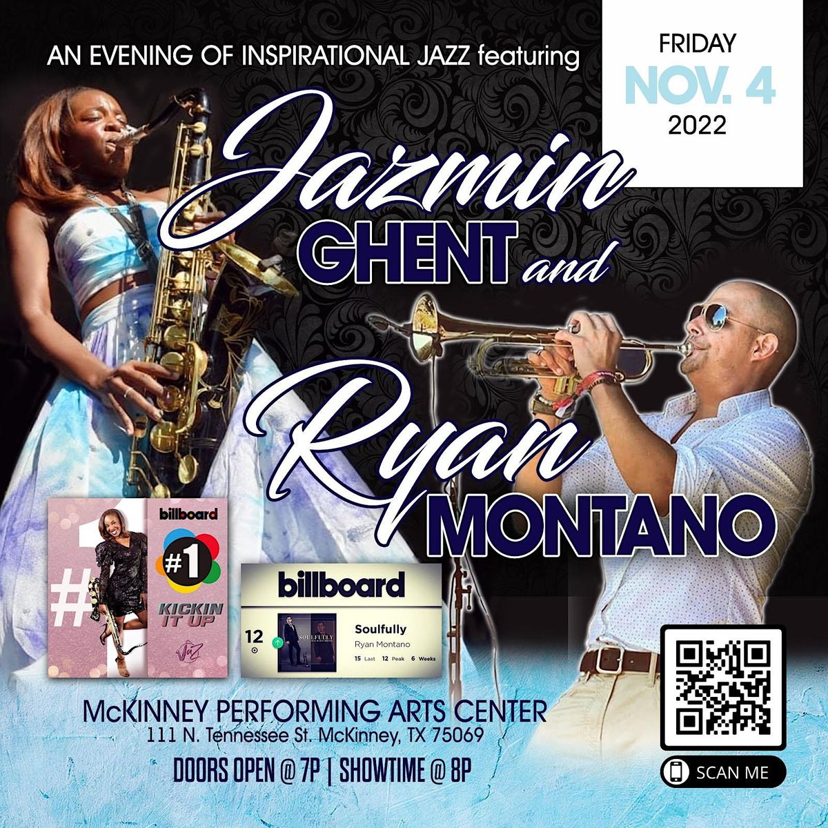 An Evening of Inspirational Jazz featuring Jazmin Ghent & Ryan Montano ...