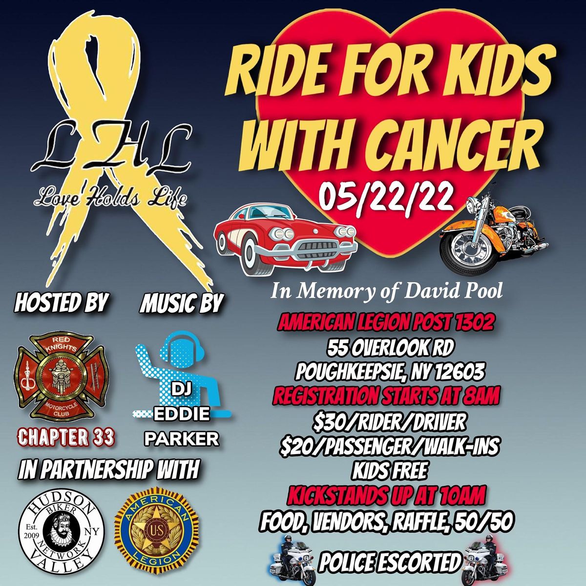 Rides For Kids With Cancer | American Legion, Poughkeepsie, NY | May 22 ...