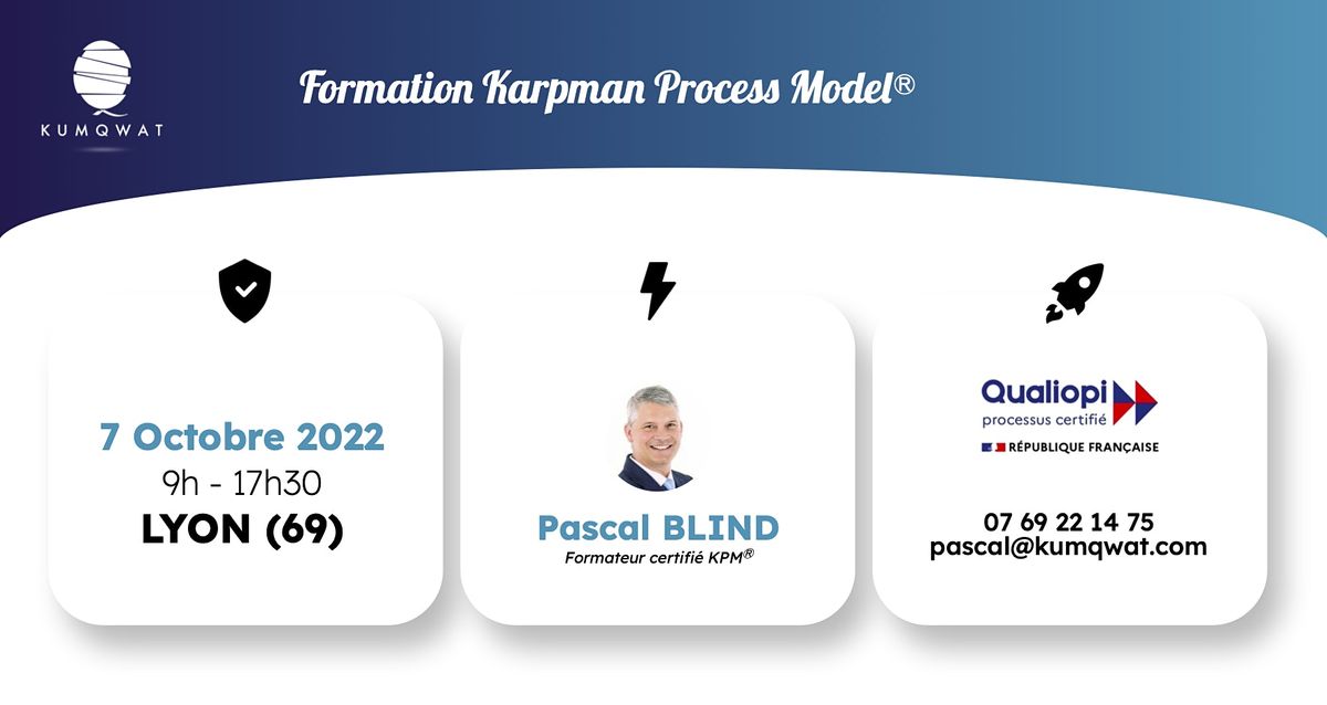 FORMATION KARPMAN PROCESS MODEL® at EXPLORYS | Co-working | LYON 1er on 7th October, 2022