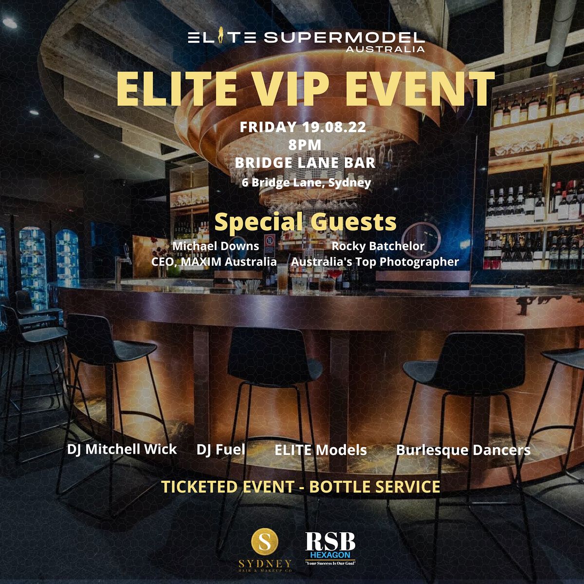 Elite Supermodel Australias Elite VIP Event at 6 Bridge Ln, Sydney on ...