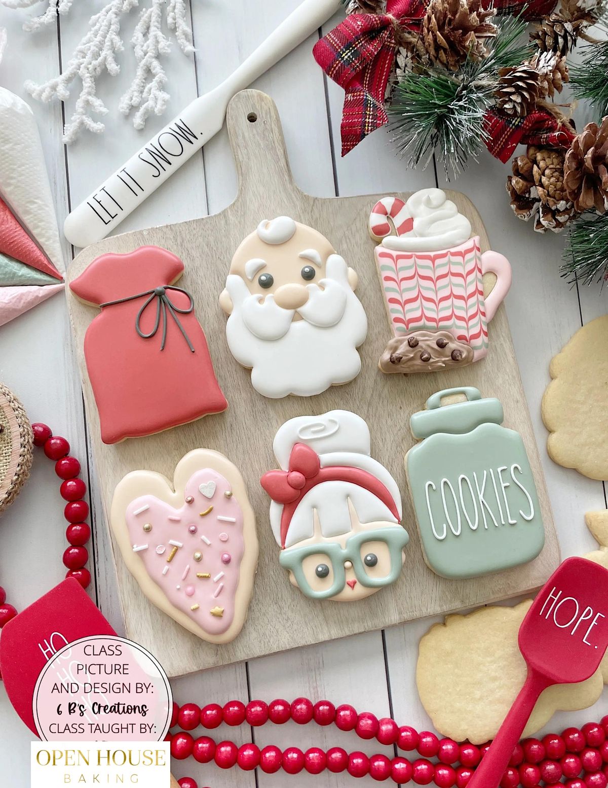 Cookie Decorating Class: Santa Baby at Open House Baking, Greenville on ...
