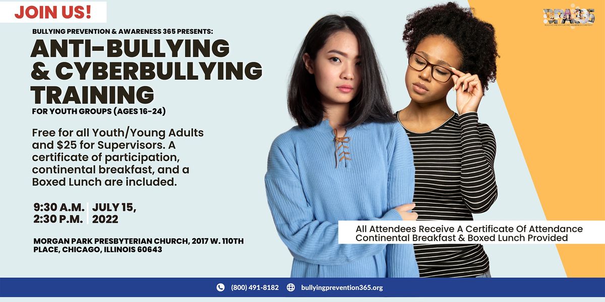 Anti-Bullying & Cyberbullying Training | Morgan Park Presbyterian ...