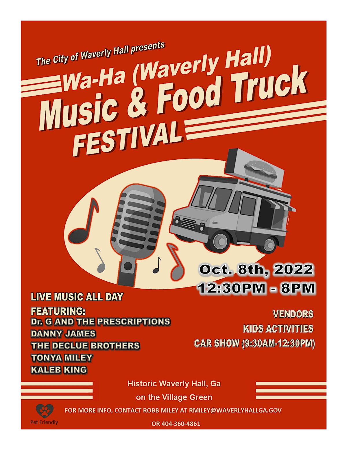 Wa- Ha Music & Food Truck Festival at Waverly Hall on 8th October, 2022