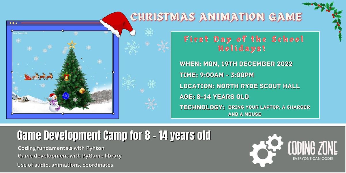 Christmas Animation Game - Coding Camp for 8-14 years old | North Ryde ...