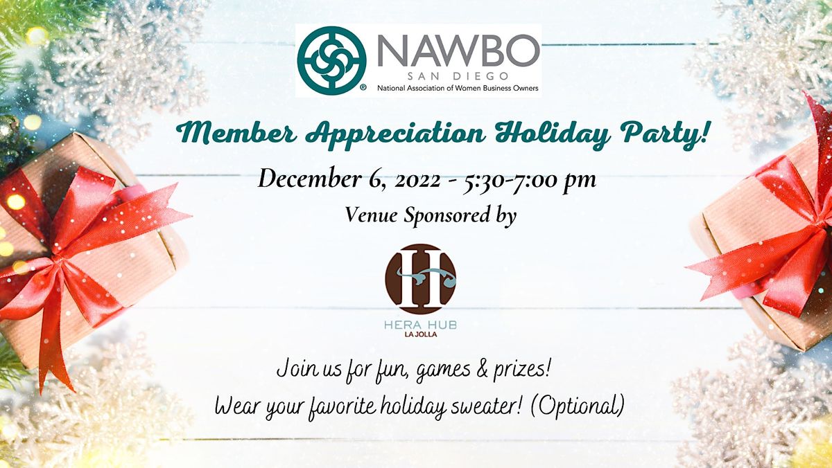 NAWBO San Diegos Member Appreciation Holiday Party at Hera Hub La Jolla ...
