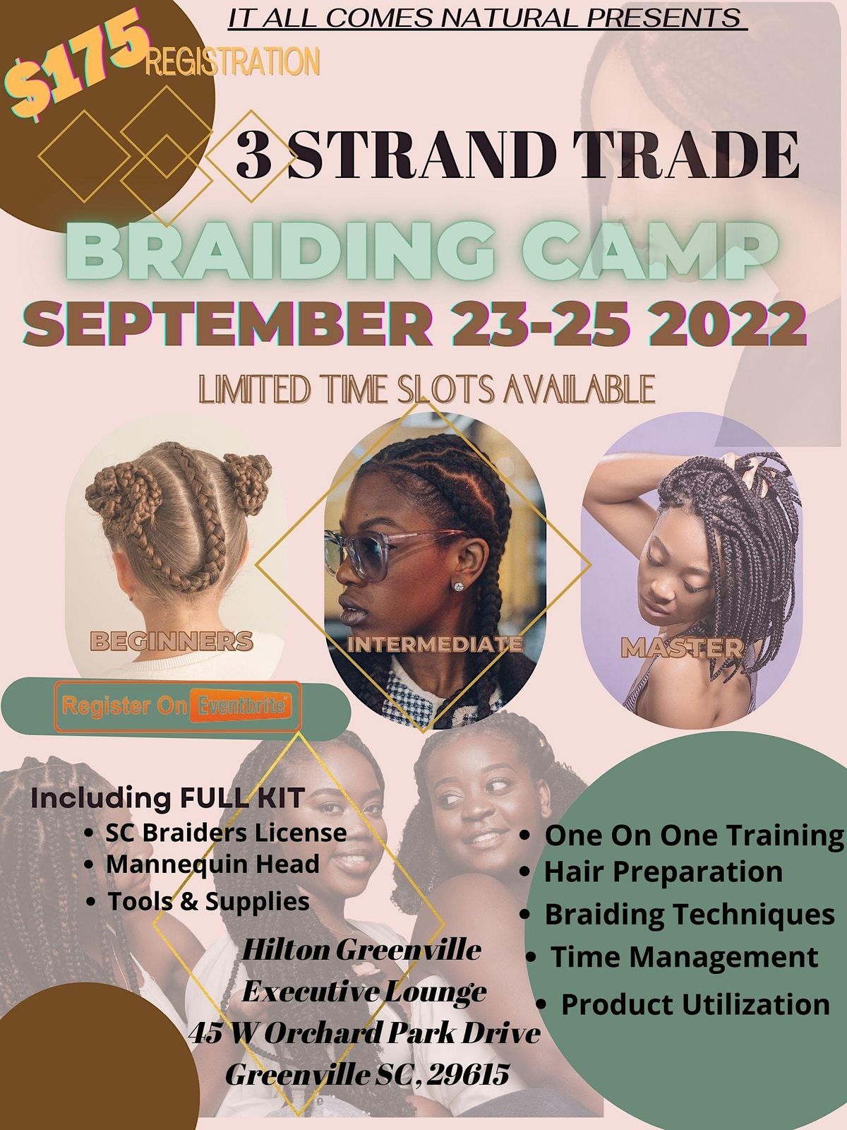 3 STRAND TRADE BRAIDING CAMP- September 2022 | IT ALL COMES NATURAL ...