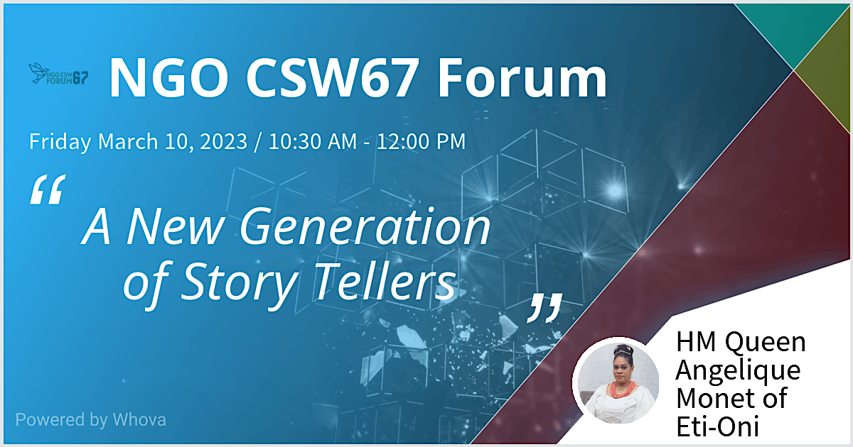 UN 67th CSW Parallel Event "New Generation of Women Story Tellers ...