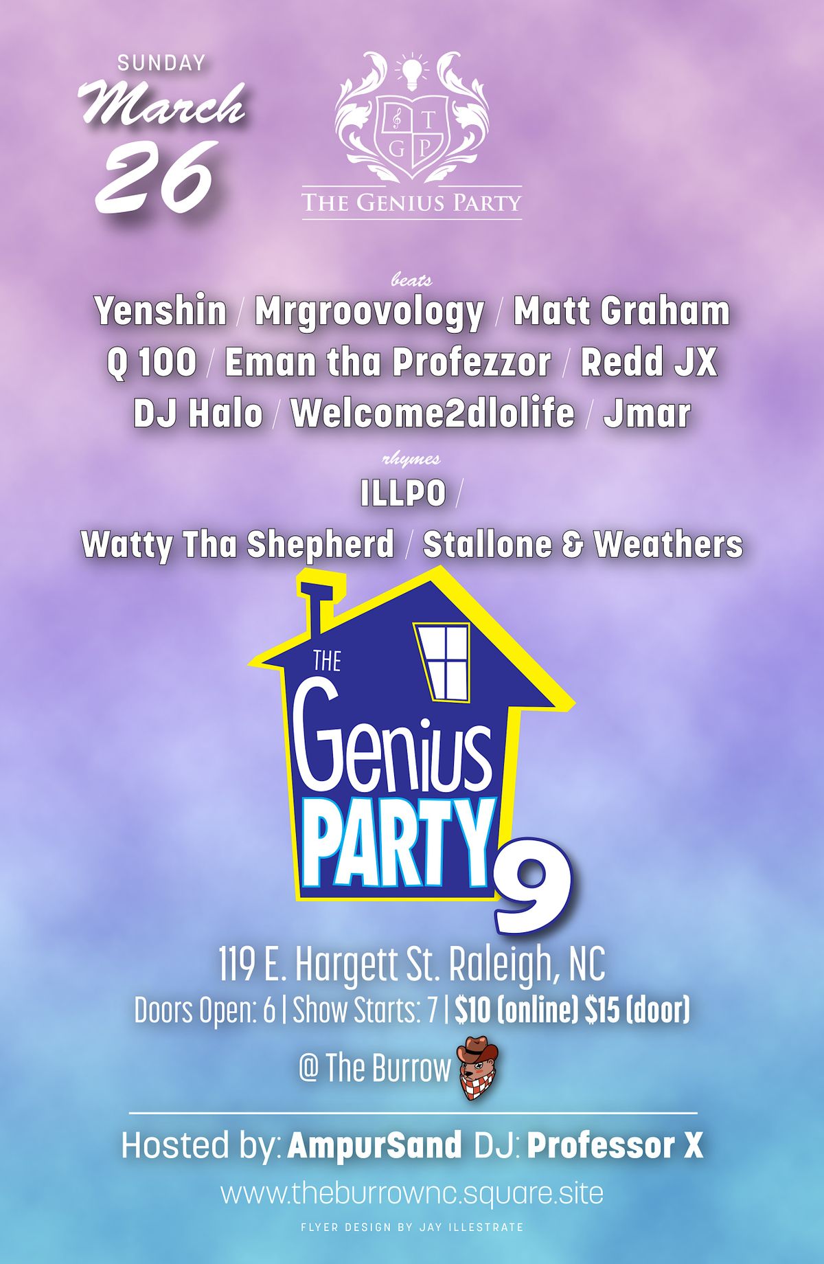 Genius Party 9 @ The Burrow at The Burrow - Vendor Mall & Creative ...