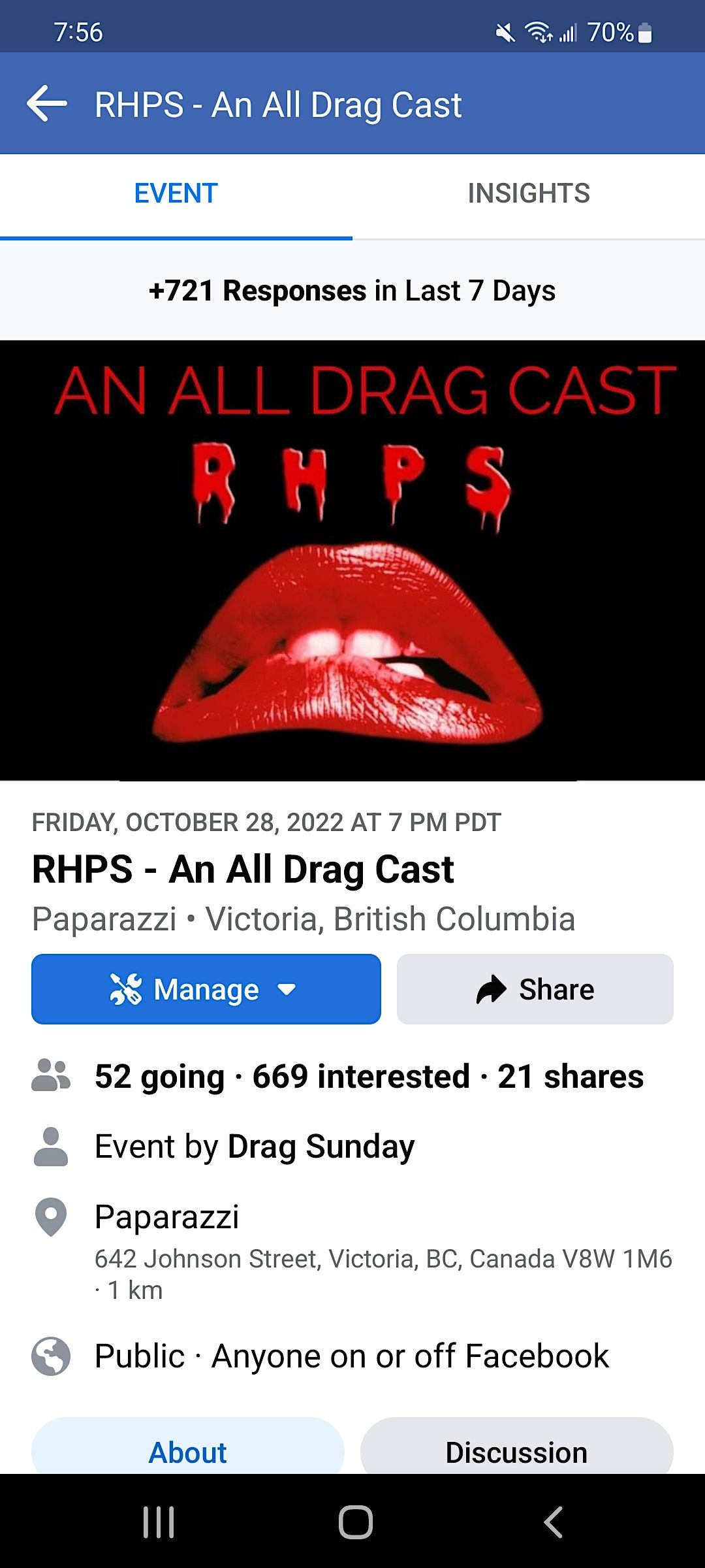 RHPS - An All Drag Cast | Paparazzi Nightclub, Victoria, BC | October ...