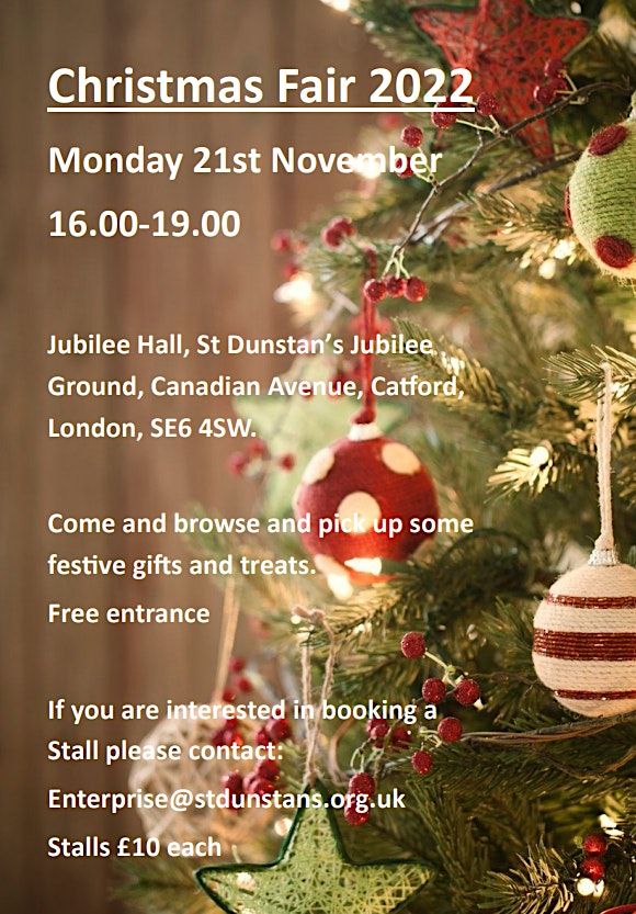 Jubilee Ground Christmas Fair | SE6 4SW, London, EN | November 21, 2022
