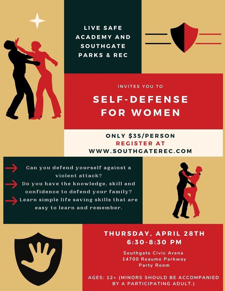 Self-Defense for Women at Southgate Civic Center Ice Arena on 28th ...